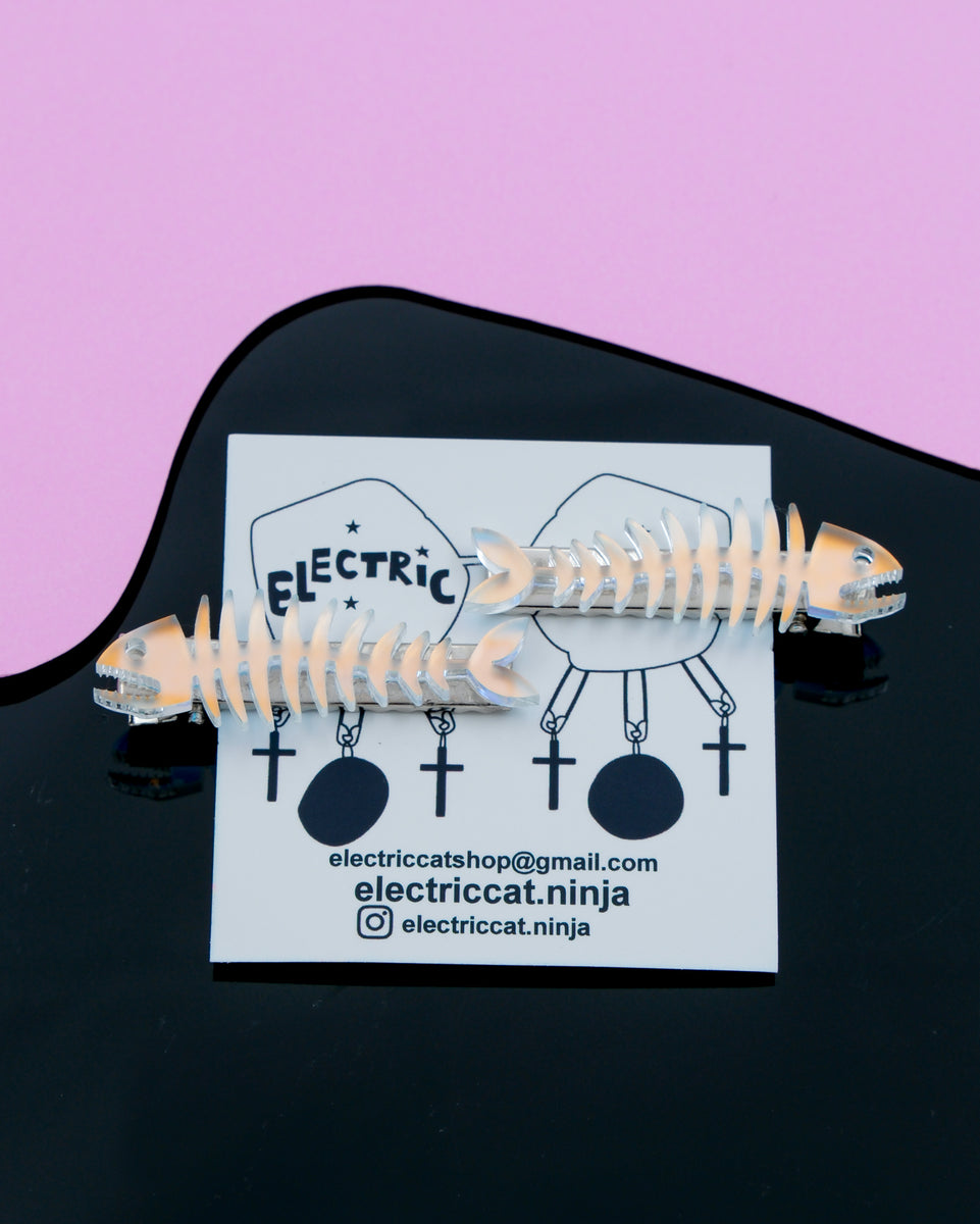 Iridescent Fish Hair Clips – Electric Cat